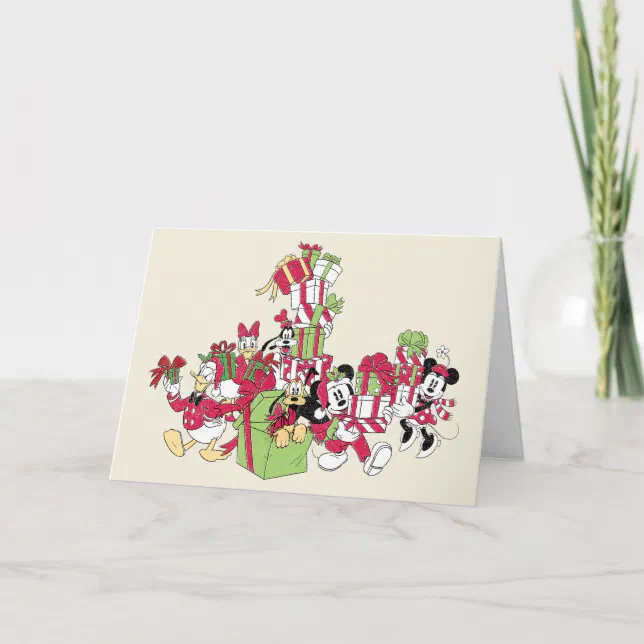 Happy Holidays | Mickey & Friends Christmas Gifts Holiday Card | Zazzle