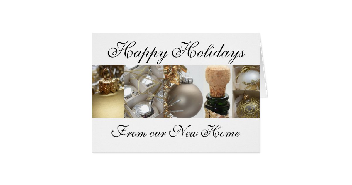 Happy Holidays - New Address Christmas Card | Zazzle