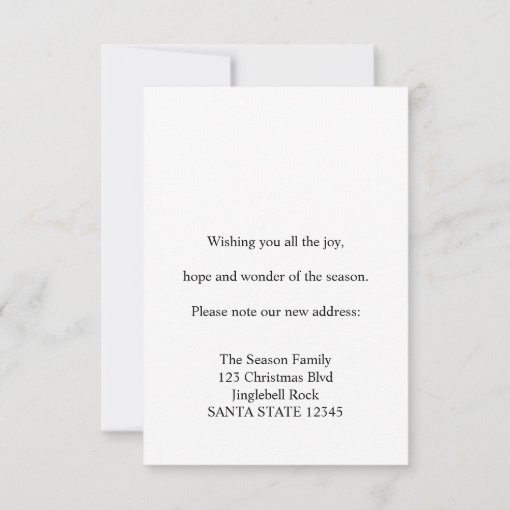 Happy Holidays - New Address Christmas Card | Zazzle