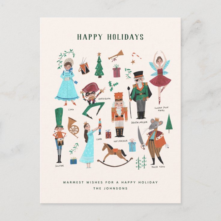 Happy Holidays | Nutcracker | Postcard | Zazzle