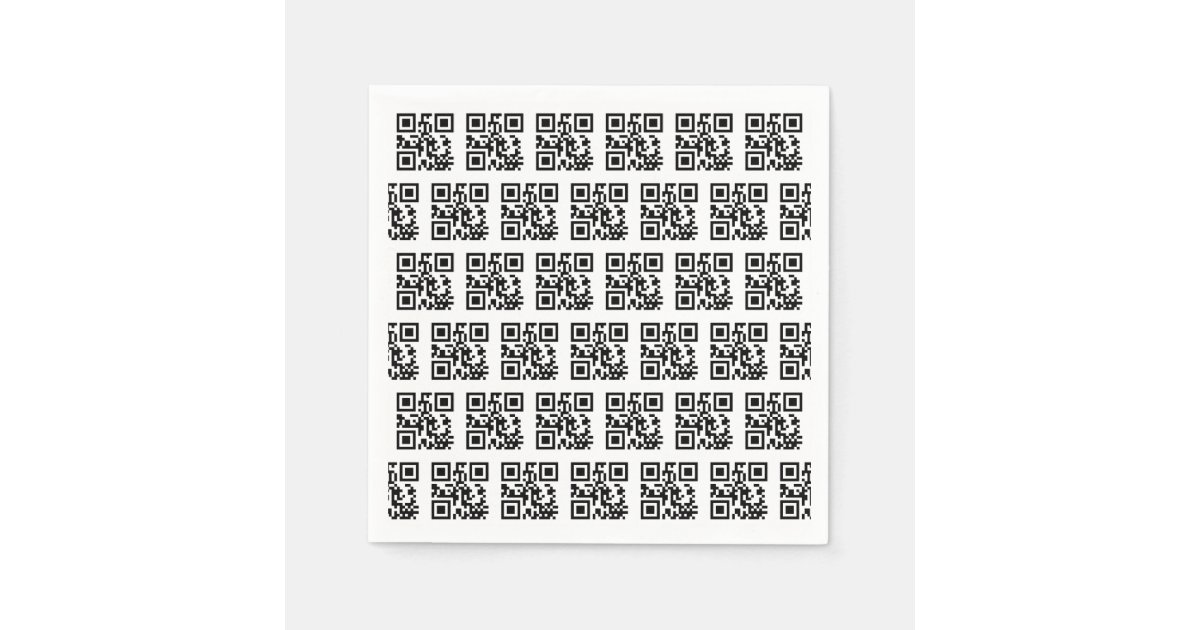 Happy Holidays QR Codes Napkins | Zazzle