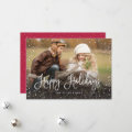 Happy Holidays Snow Photo Holiday Card | Zazzle