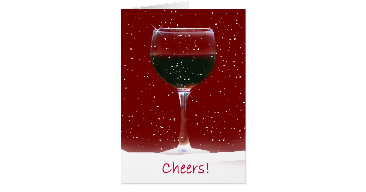 Happy Holidays Wine Christmas Card | Zazzle.com