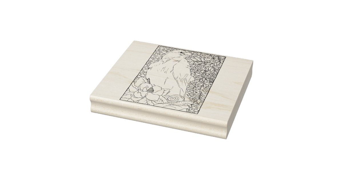 Happy Hollow Raven Rubber Stamp | Zazzle