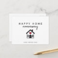 Happy Home Anniversary House Heart Realty Postcard | Zazzle