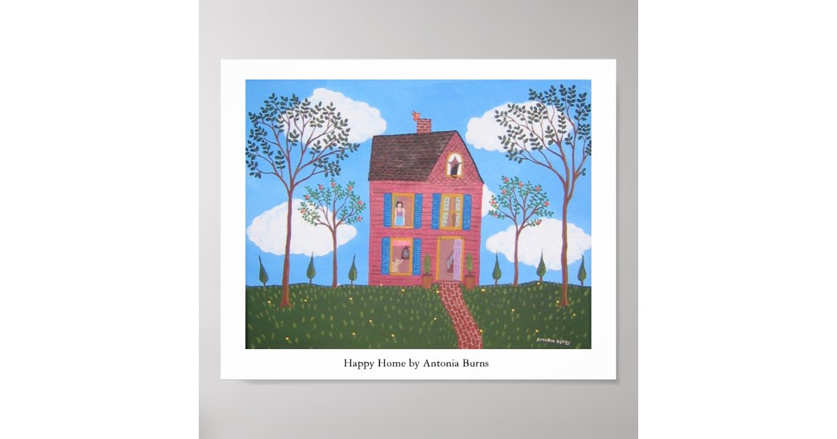 Happy Home Poster | Zazzle