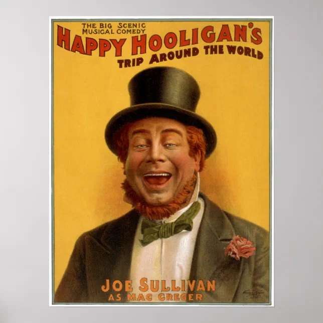 Happy Hooligan's Trip Around the World Poster | Zazzle
