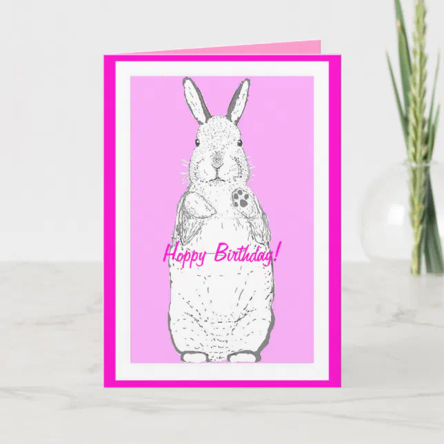 Happy(hoppy) Birthday Card | Zazzle