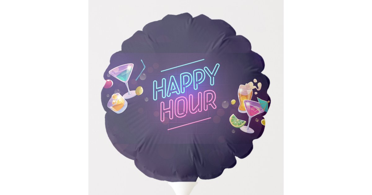Happy Hour Balloon | Zazzle