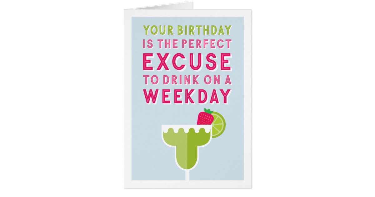 Happy Hour | Funny Birthday Card | Zazzle