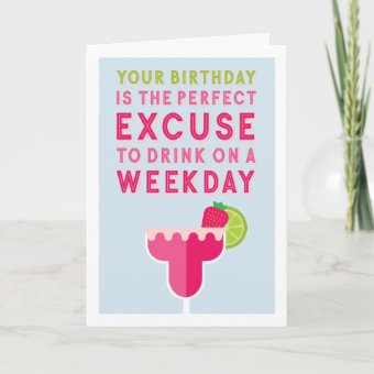 Happy Hour | Funny Birthday Card | Zazzle