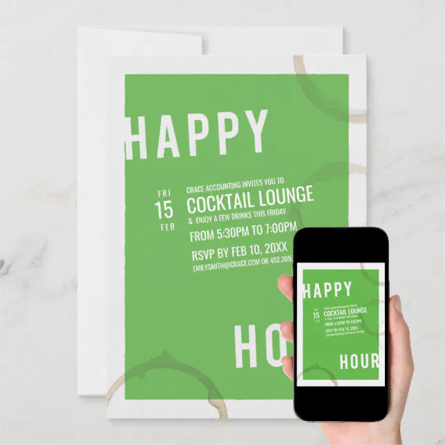 Happy Hour Party Invitation | Zazzle