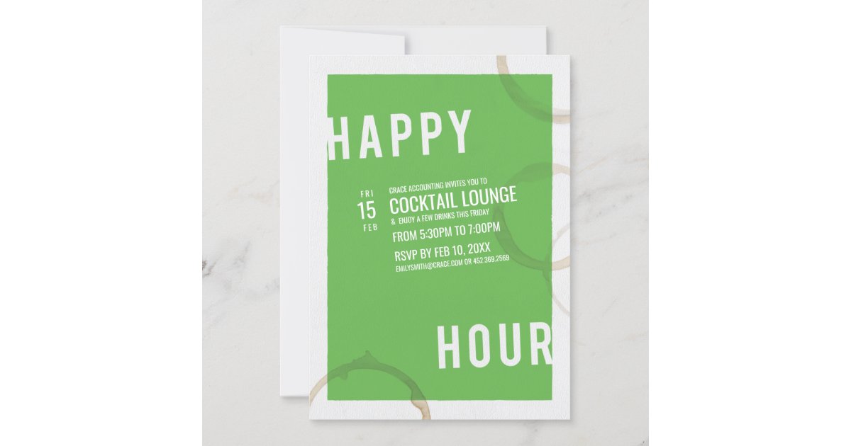 Happy Hour Party Invitation | Zazzle