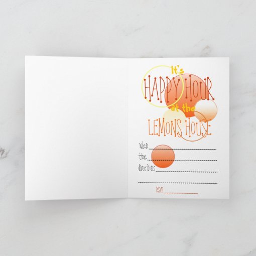 Happy Hour Party Invitation Card | Zazzle