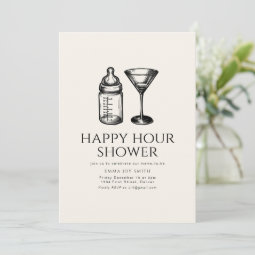 Happy Hour Shower Baby Shower Party Invite | Zazzle