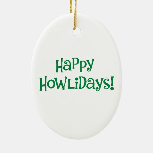 Happy Howliday Boykin Spaniel Ceramic Ornament | Zazzle