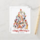 Happy HOWLidays Dog Lover Christmas Tree Dogs Holiday Postcard | Zazzle