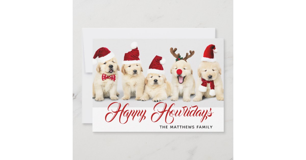 Happy Howlidays Pet Dog Holiday Photo | Christmas | Zazzle