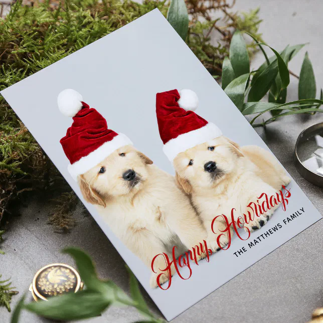 Happy Howlidays Pet Dog Holiday Photo | Christmas | Zazzle