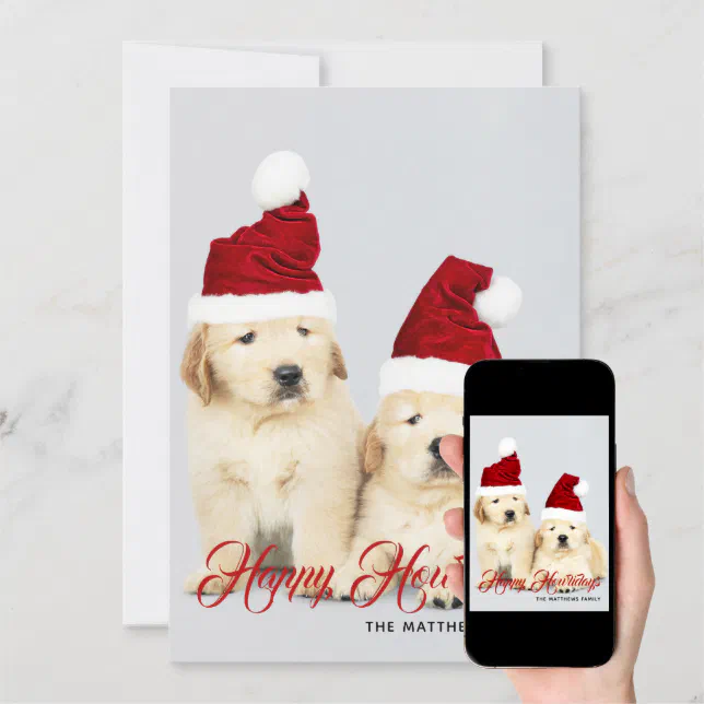 Happy Howlidays Pet Dog Holiday Photo | Christmas | Zazzle