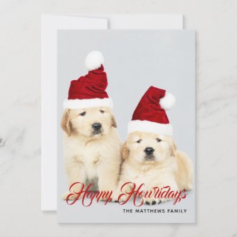 Happy Howlidays Pet Dog Holiday Photo | Christmas | Zazzle