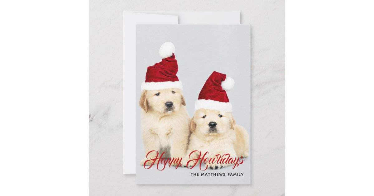 Happy Howlidays Pet Dog Holiday Photo | Christmas | Zazzle