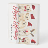 Happy Howlidays Pet Dog Holiday Photo | Christmas Wooden Box Sign | Zazzle