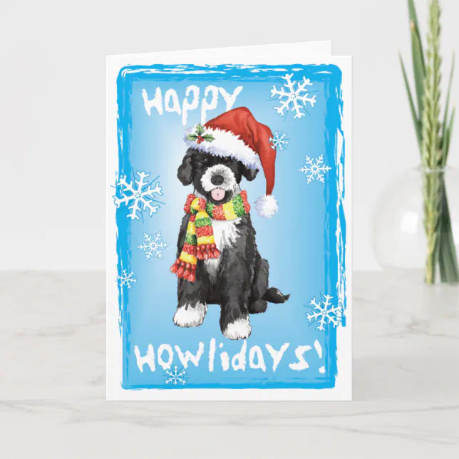 Happy Howlidays PWD Holiday Card | Zazzle
