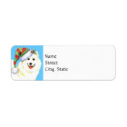 Samoyed dog beautiful photo blank address labels | Zazzle.com