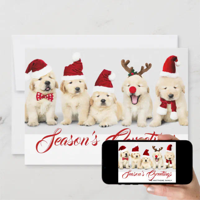 Happy Howlidays Season's Greetings Photo Christmas Holiday Card | Zazzle