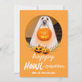 Happy Howloween | Halloween Pet Photo Holiday Card | Zazzle