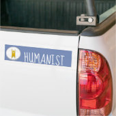 Happy Human Humanist Bumper Sticker | Zazzle