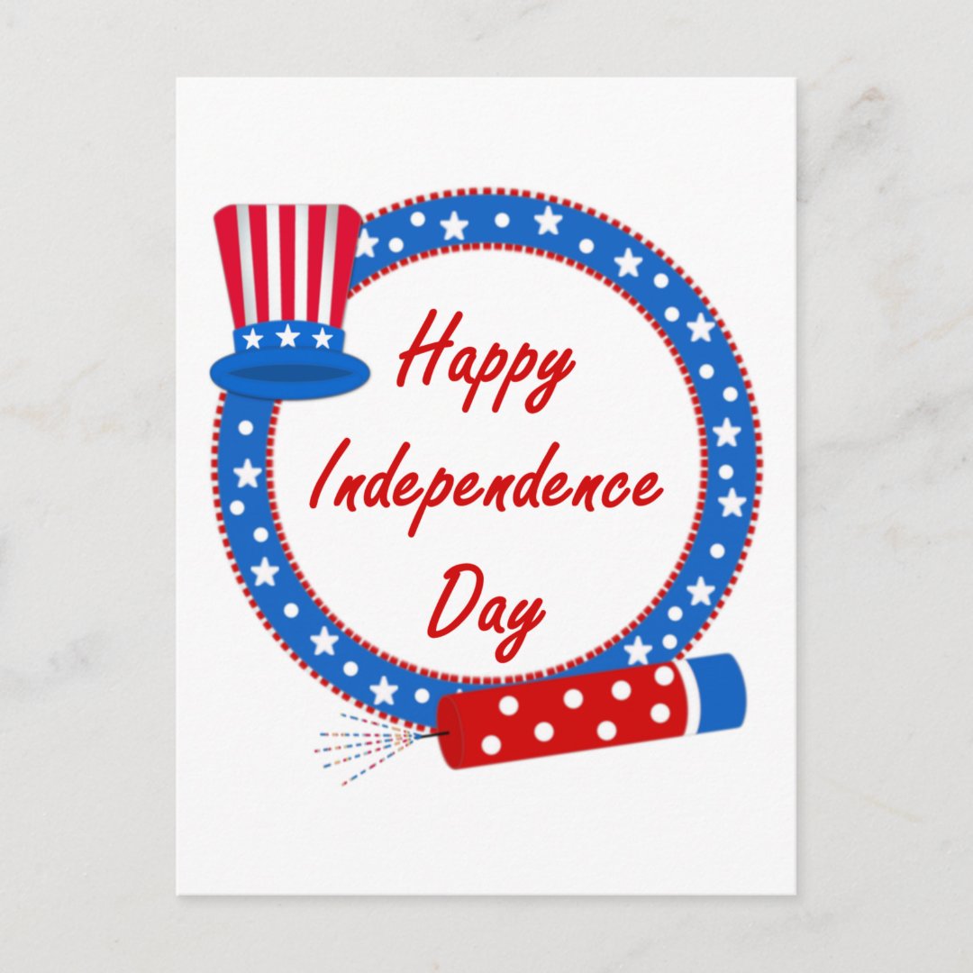 Happy Independence Day Postcard | Zazzle