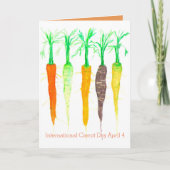 Happy International Carrot Day April 4 Card | Zazzle