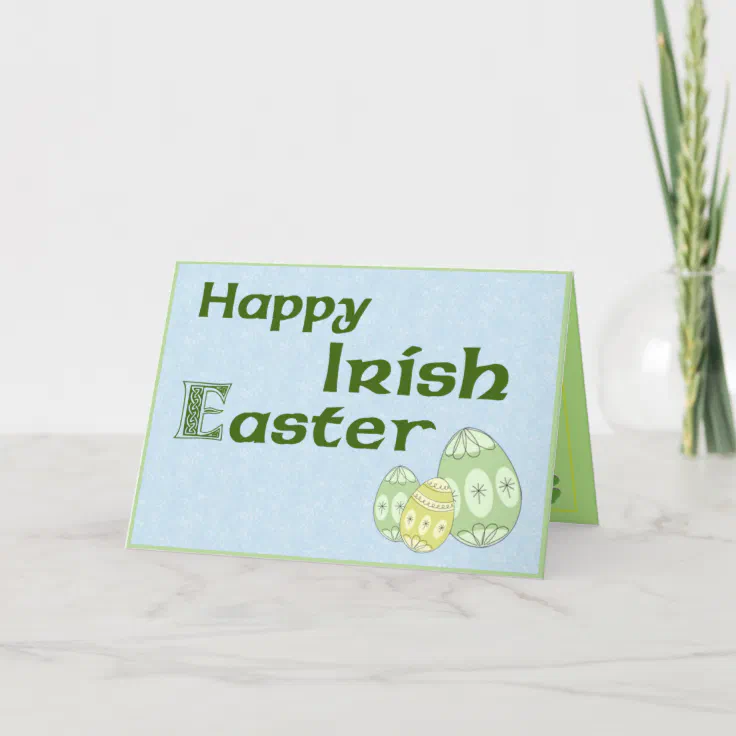 Happy Irish Easter Greeting Card | Zazzle