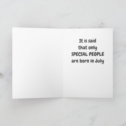 HAPPY *****JULY***** BIRTHDAY CARD | Zazzle