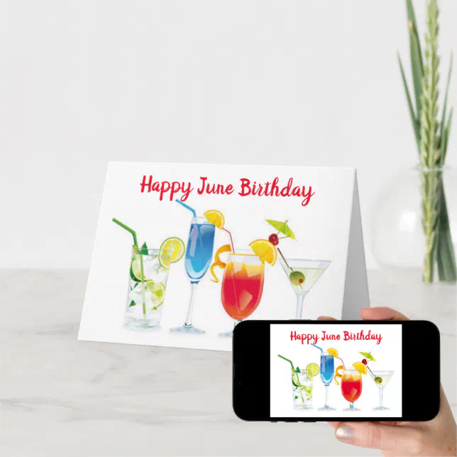 HAPPY ****JUNE**** BIRTHDAY CARD | Zazzle
