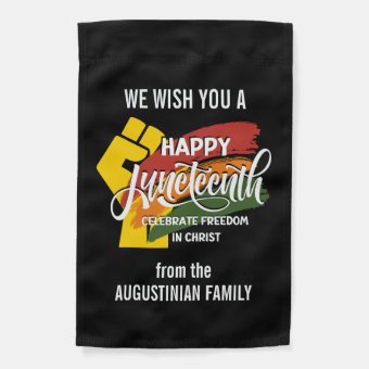 HAPPY JUNETEENTH Christian Garden Flag | Zazzle