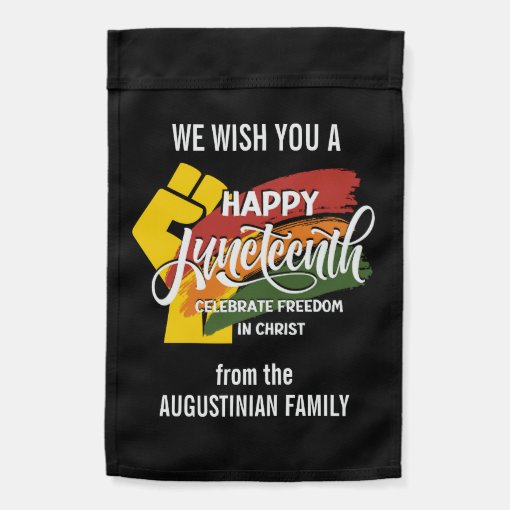 HAPPY JUNETEENTH Christian Garden Flag | Zazzle