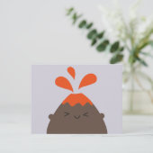 Happy Kawaii Volcano Postcard | Zazzle