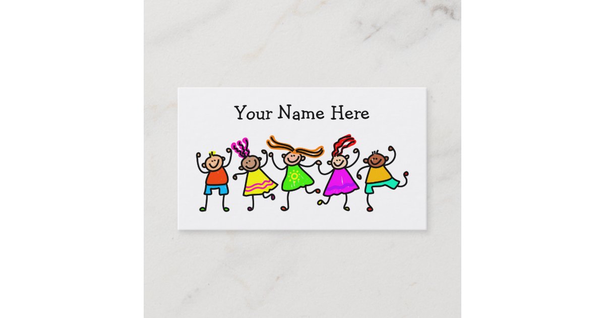 Happy Kids Business Card | Zazzle