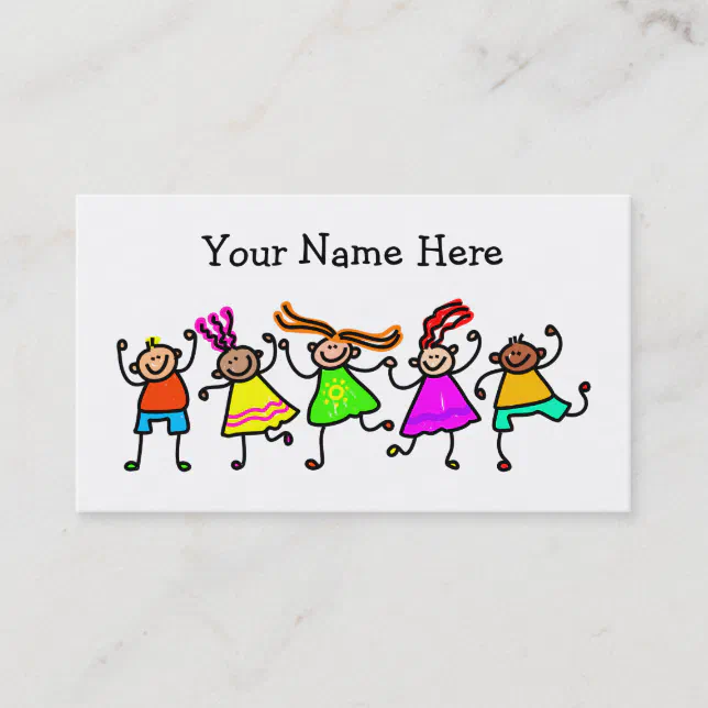 Happy Kids Business Card | Zazzle