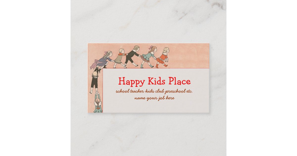 happy kids business card | Zazzle