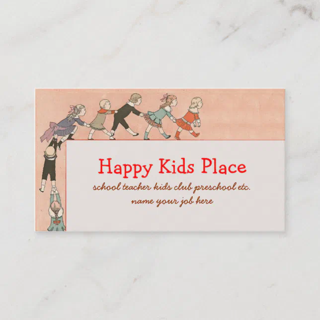 happy kids business card | Zazzle
