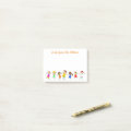 Happy Kids Message From Teacher Name Personalized Post-it Notes | Zazzle