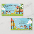 Happy Kids Playground Childcare Daycare Education Business Card | Zazzle