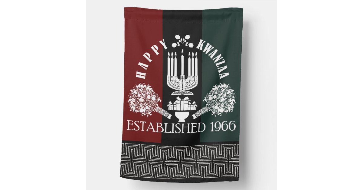 Happy Kwanzaa House Flag | Zazzle