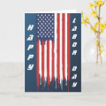 Happy Labor Day American Flag Graffiti Card | Zazzle