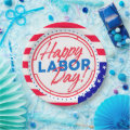 Happy Labor Day Party Paper Plates | Zazzle