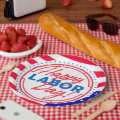Happy Labor Day Party Paper Plates | Zazzle